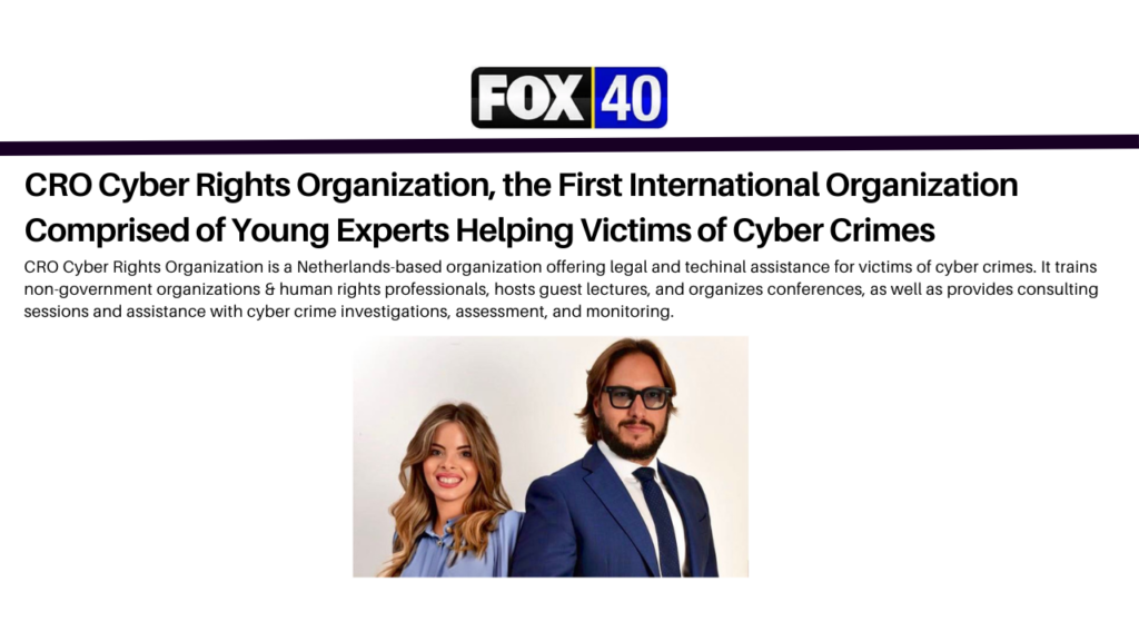 Assistance for victims of cyber crimes - Cyber Rights Organization